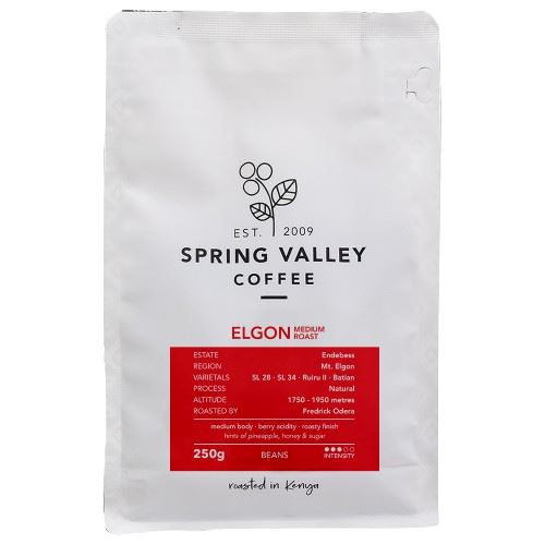 Spring Valley Medium Roast Coffee (Beans) - Elgon.